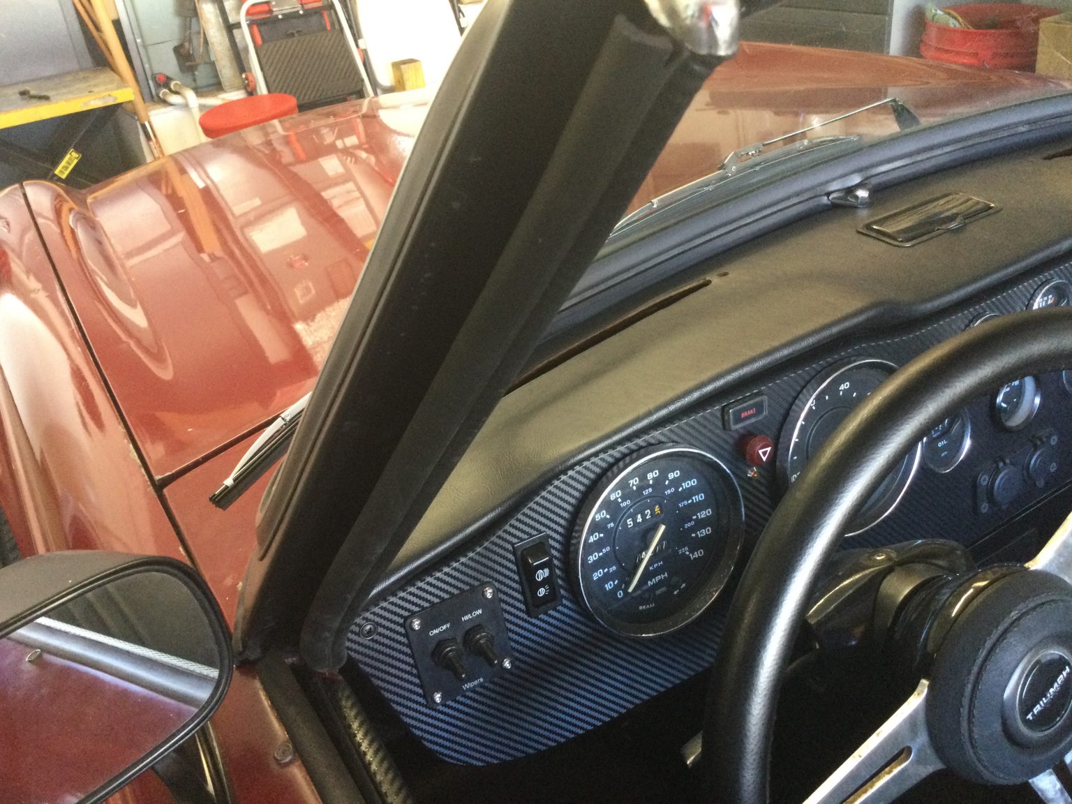 Triumph TR6 Restoration: building a new dashboard and installing the new interior