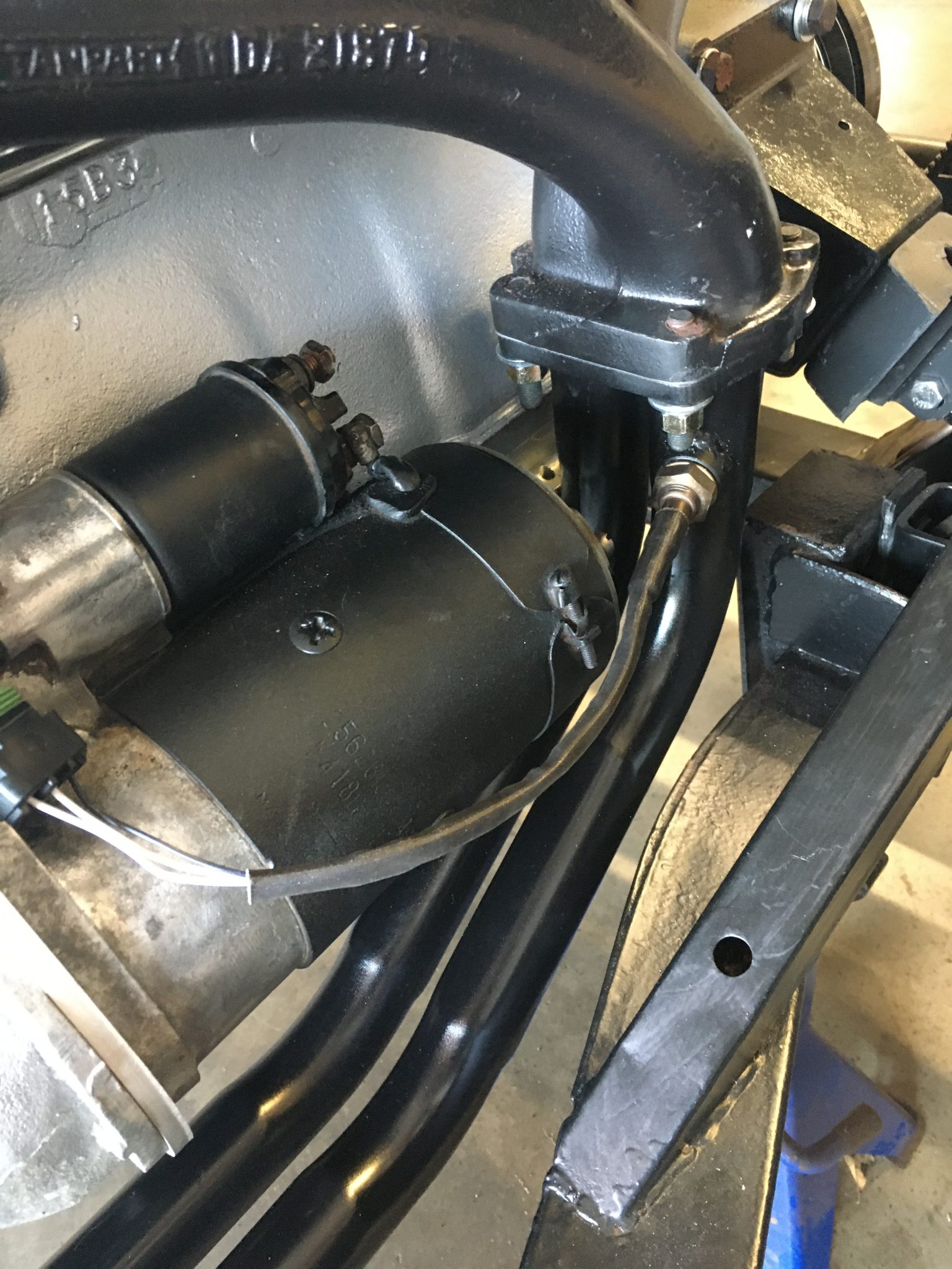 Triumph TR6 Restoration: installing the Engine and transmission