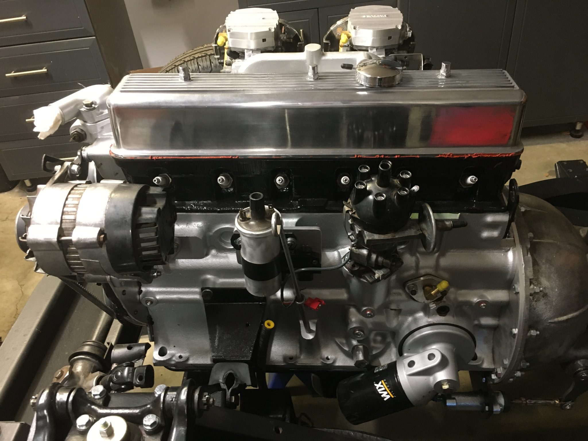 Triumph TR6 Restoration: installing the Engine and transmission