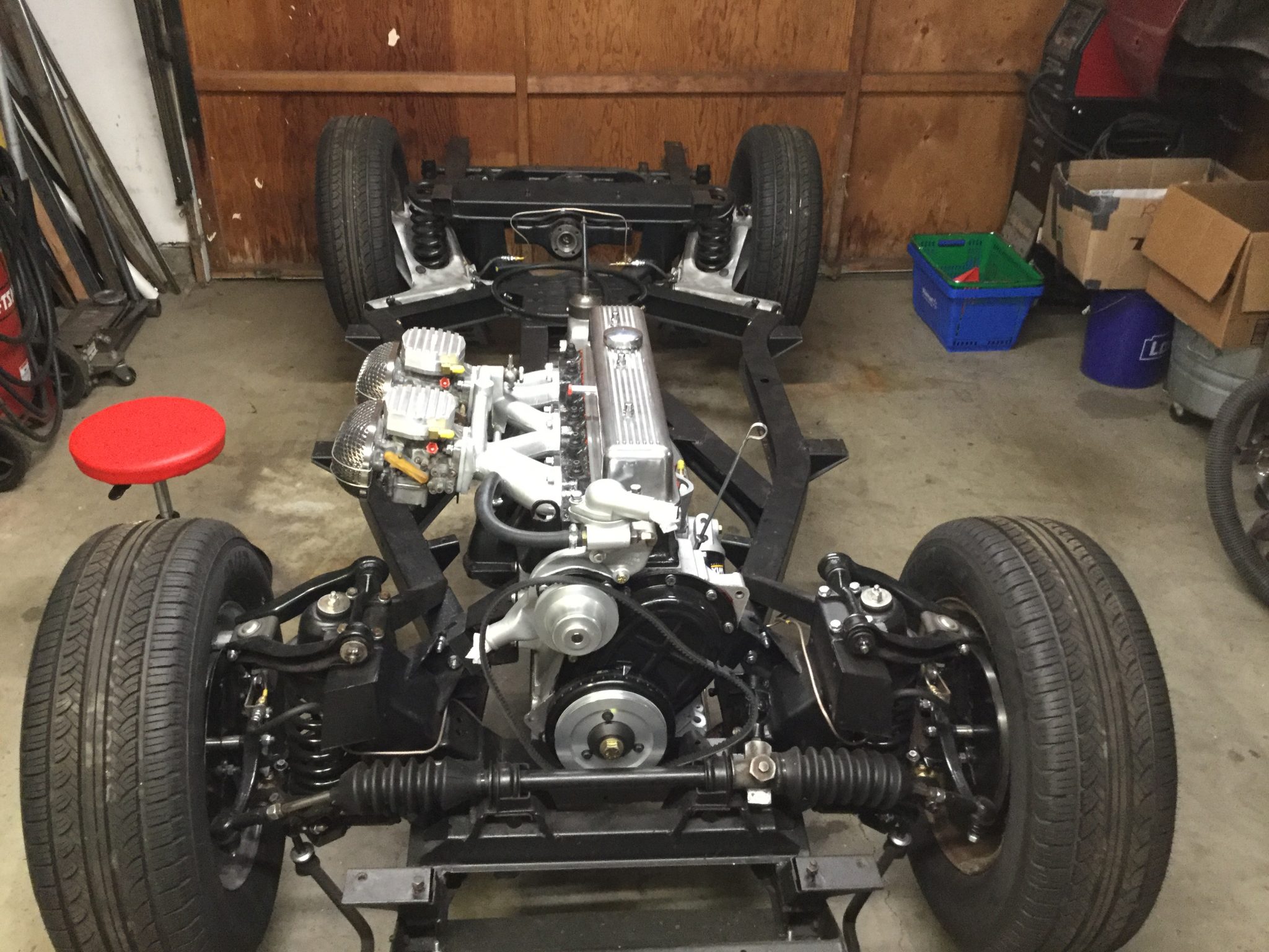 Triumph TR6 Restoration: installing the Engine and transmission